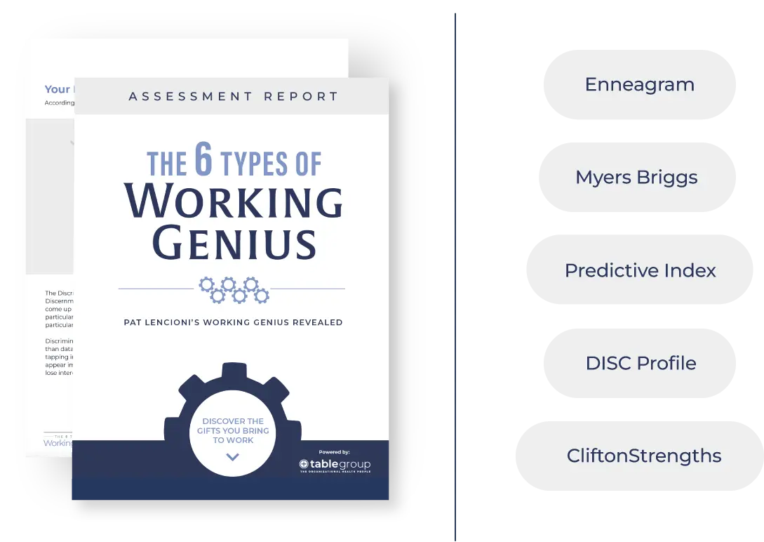 The 6 Types of the Working Genius